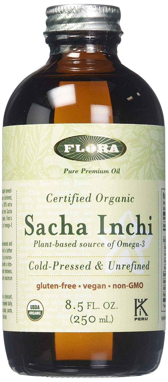 Flora Organic Extra-Virgin Sacha Inchi Oil | Healthy Natural Hair Products